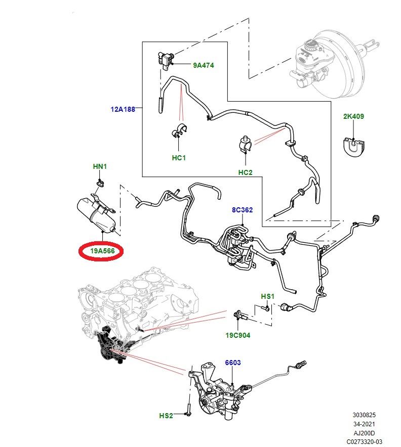 Lr137028 lr082299 vakum tankı range rover discovery