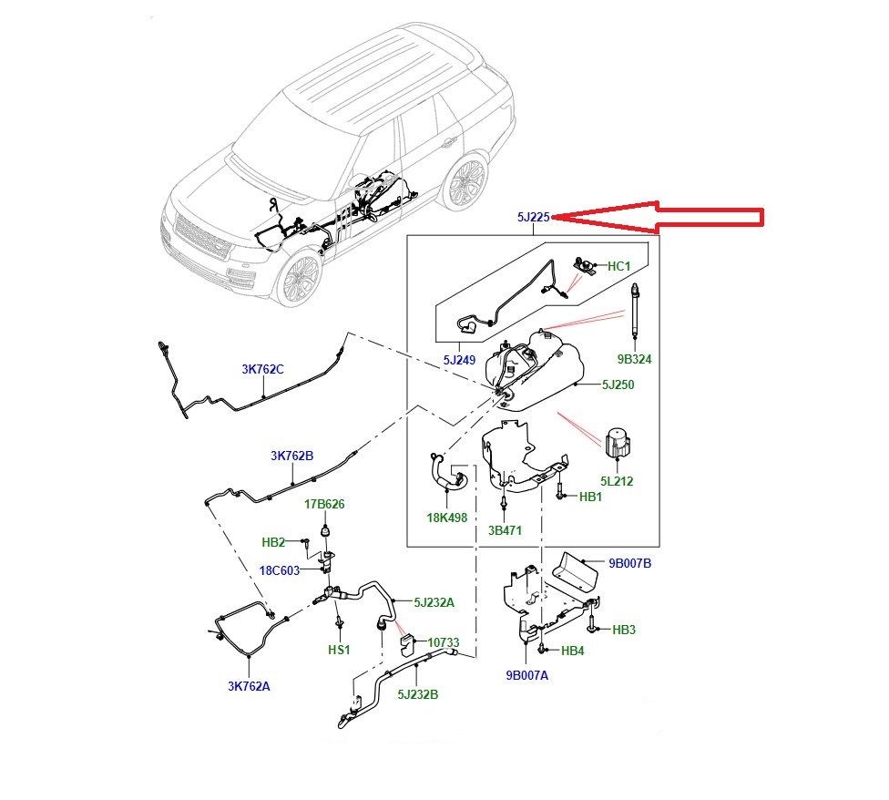 Lr160433 lr112101 lr096827 lr081708 adblue tankı