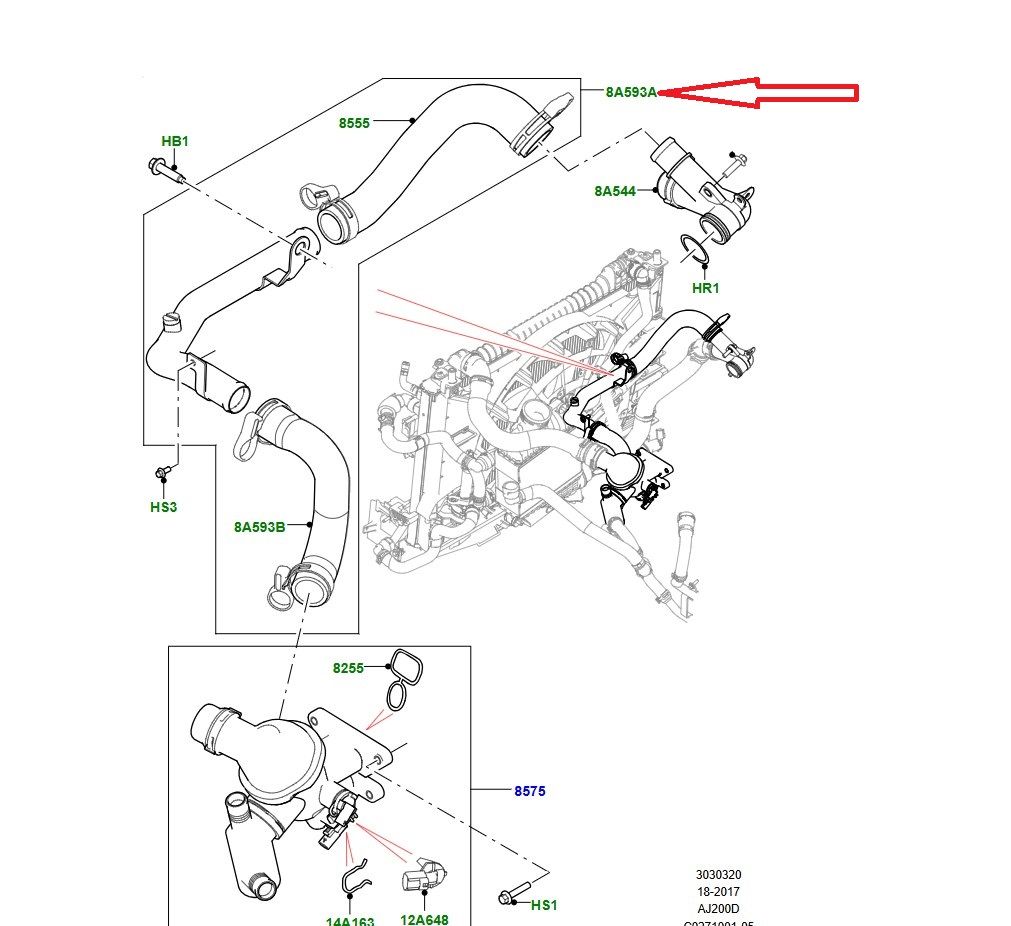 Lr081684 t2h19220 kalorifer hortumu