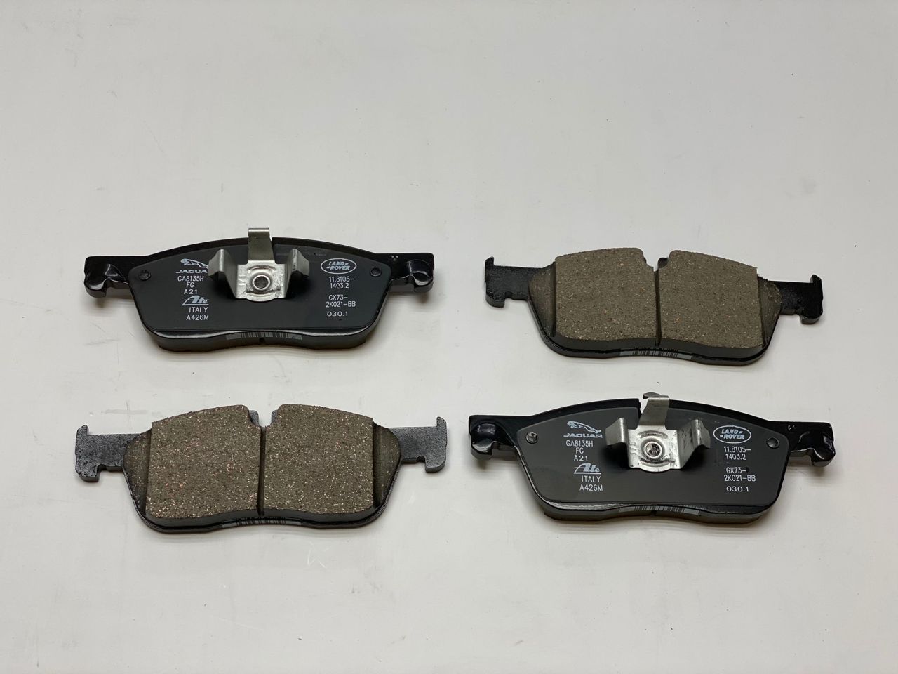 Lr160438 lr090689 ön fren balatası orijinal range rover velar